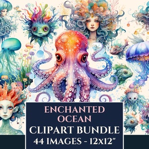 Enchanted Ocean PNG Clipart Bundle Fantasy Images Seaworld PNG ...