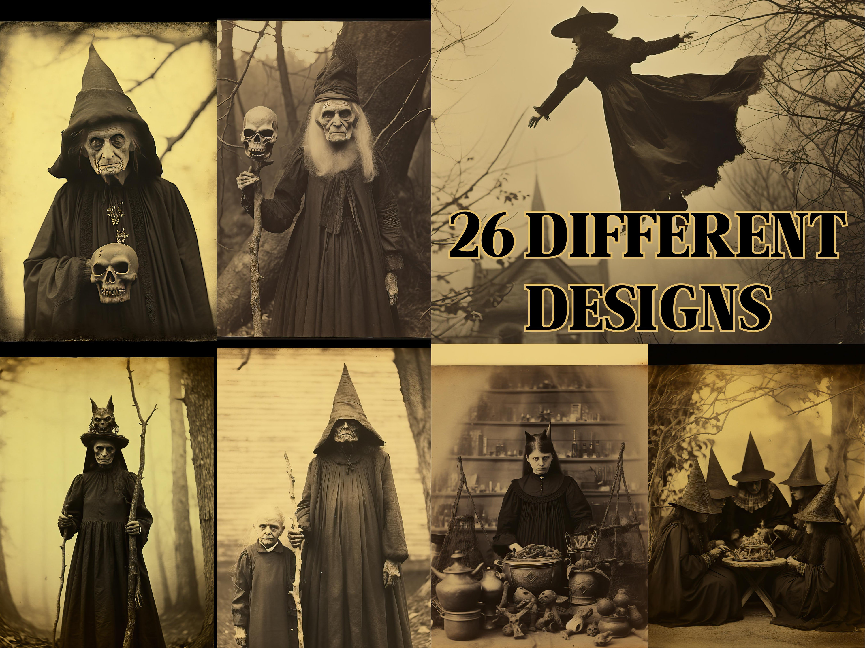 Victorian Witches Junk Journal Kit PRINTABLE Vintage Oddities Photos ...