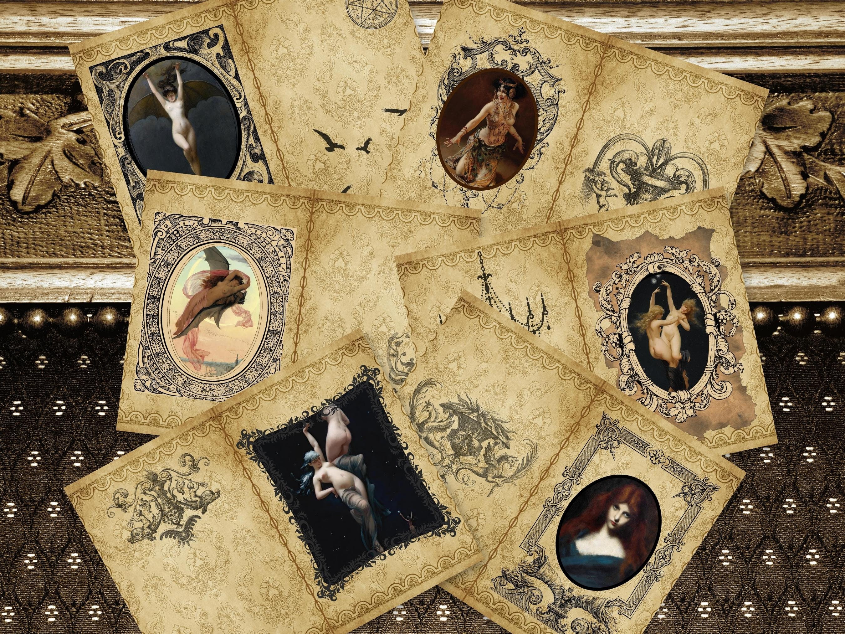 Vintage Witchy Junk Journal Kit Printable Witch Ephemera Pack Book of ...