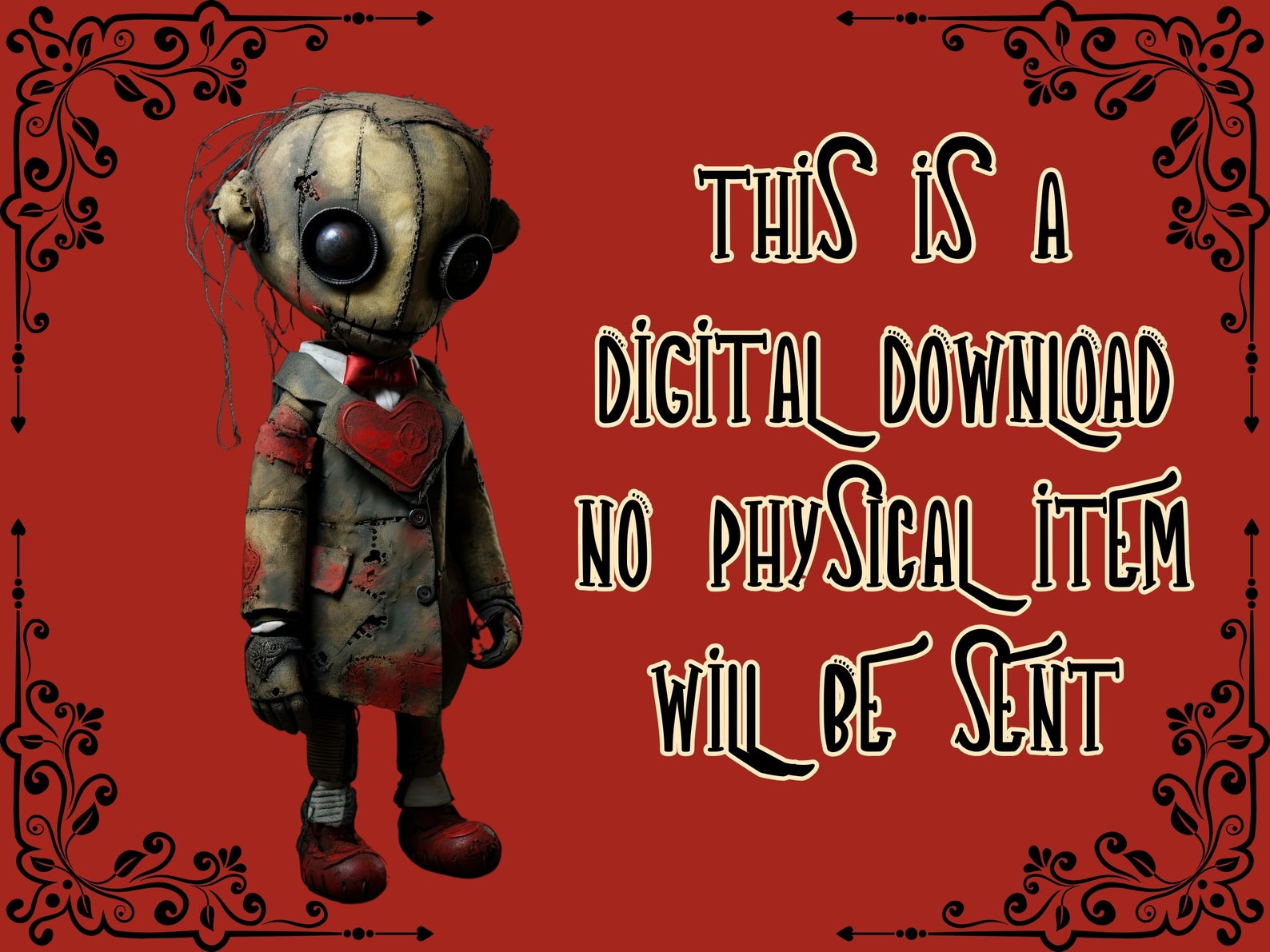 VALENTINE Creepy Haunted Dolls Ephemera Pack Creepy Junk Journal Pages ...