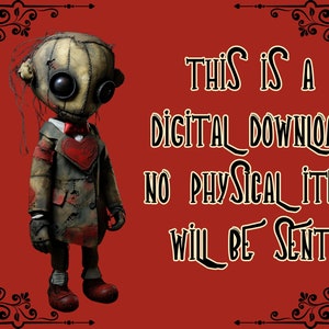 VALENTINE Creepy Haunted Dolls Ephemera Pack Creepy Junk Journal Pages ...