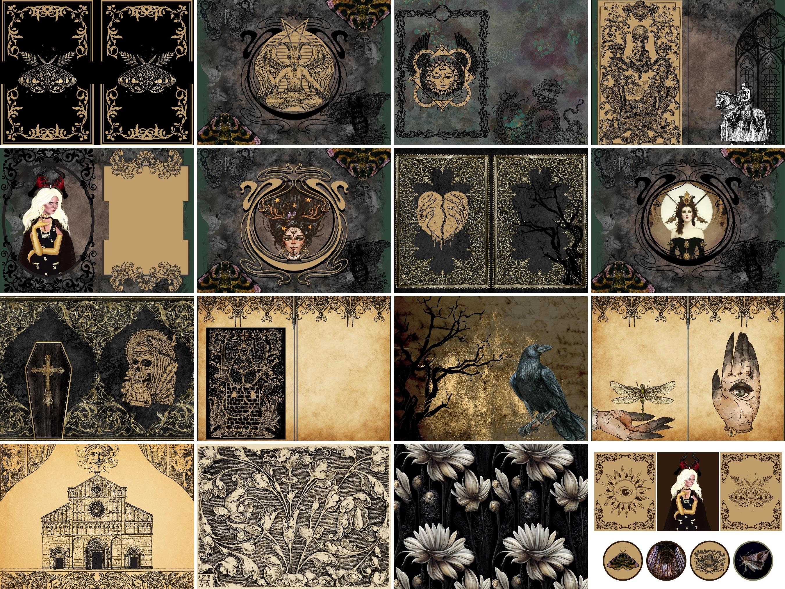 Occult Junk Journal Kit PRINTABLE Witch Ephemera Pack - Etsy