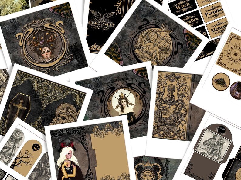 Occult Junk Journal Kit PRINTABLE Witch Ephemera Pack - Etsy
