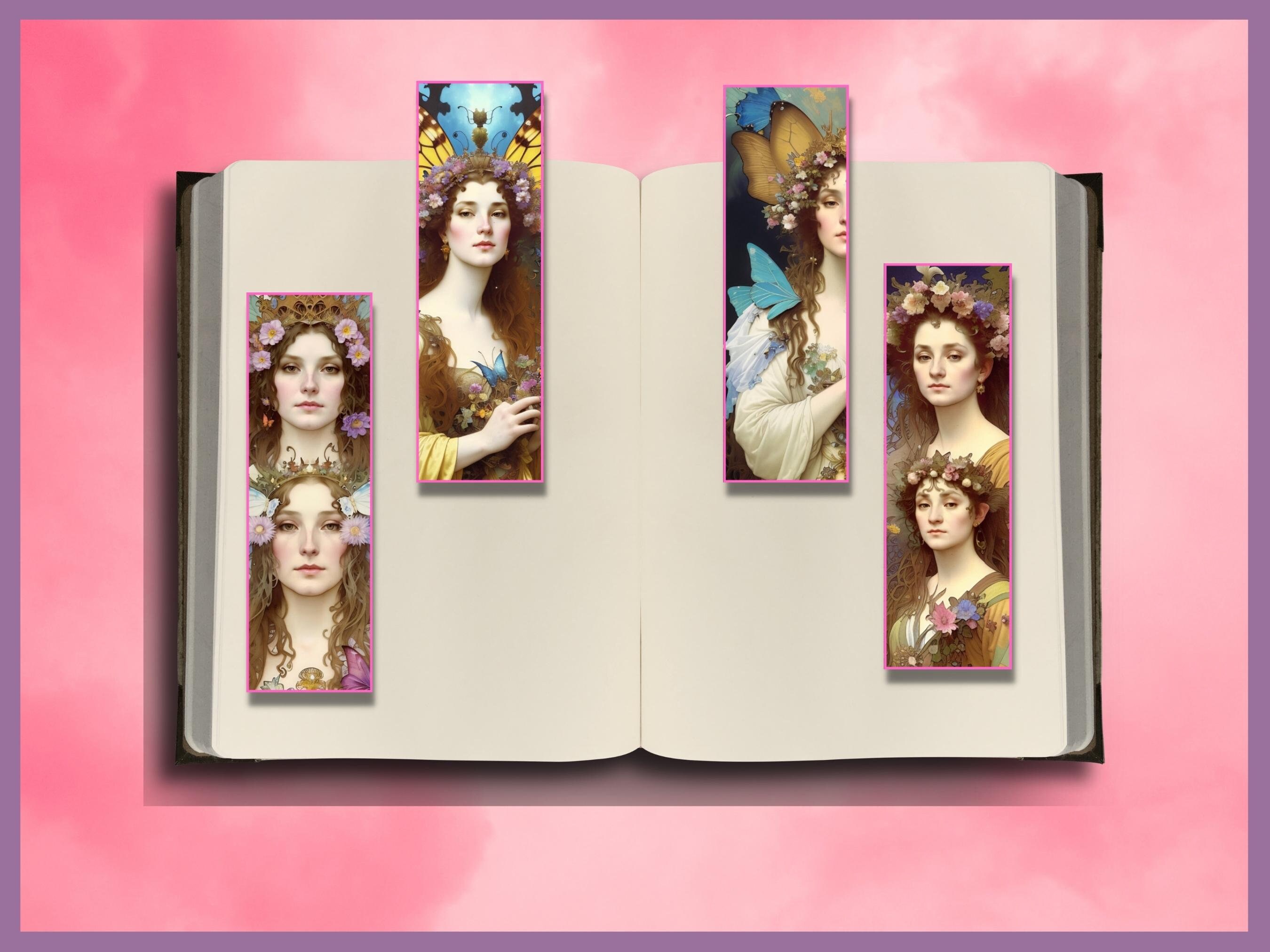 6 Fairy Bookmarks Printable Fairies Bookmark Set DIGITAL - Etsy