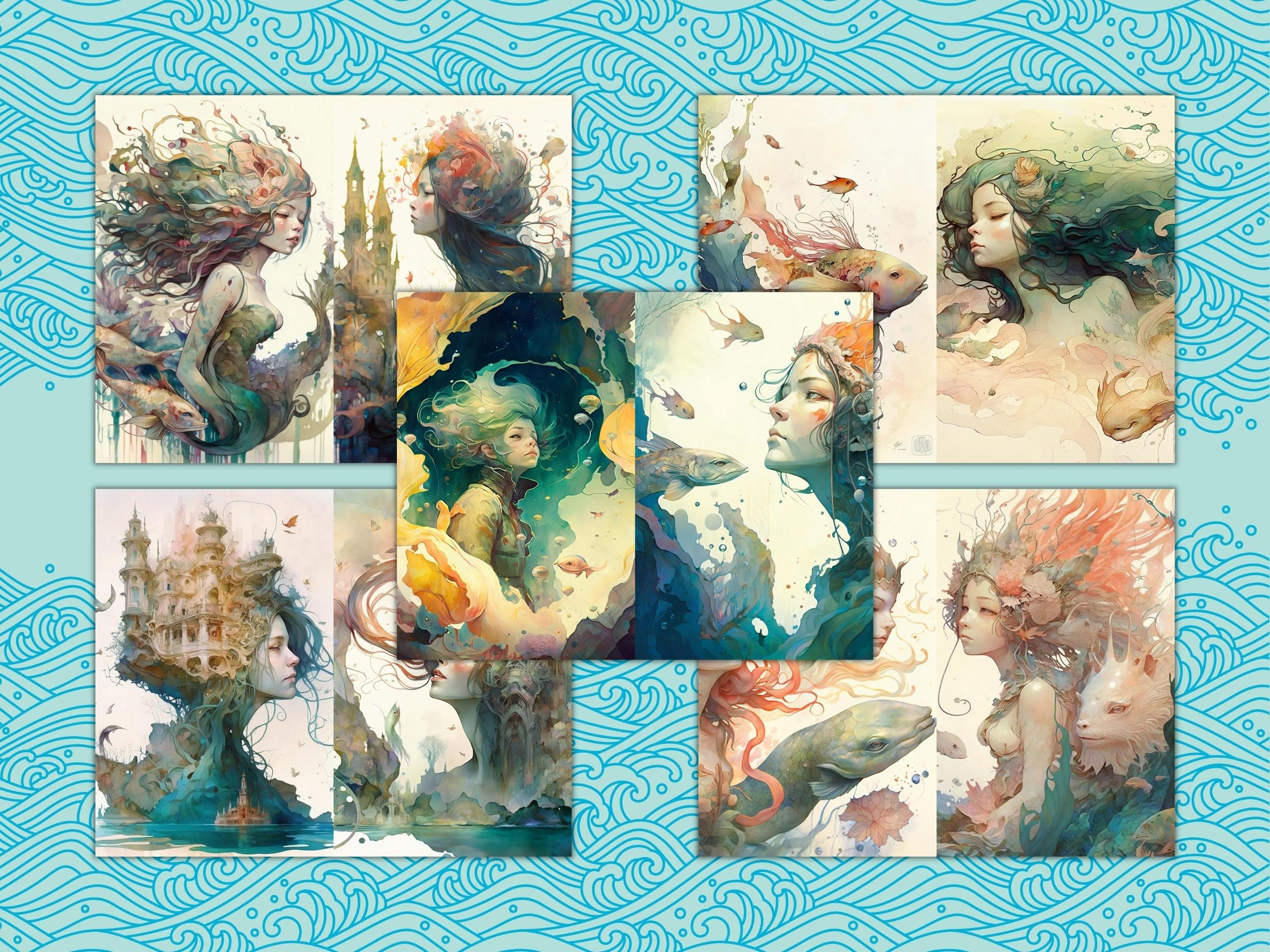 Underwater Fantasy Sea Junk Journal Kit PRINTABLE Ocean - Etsy