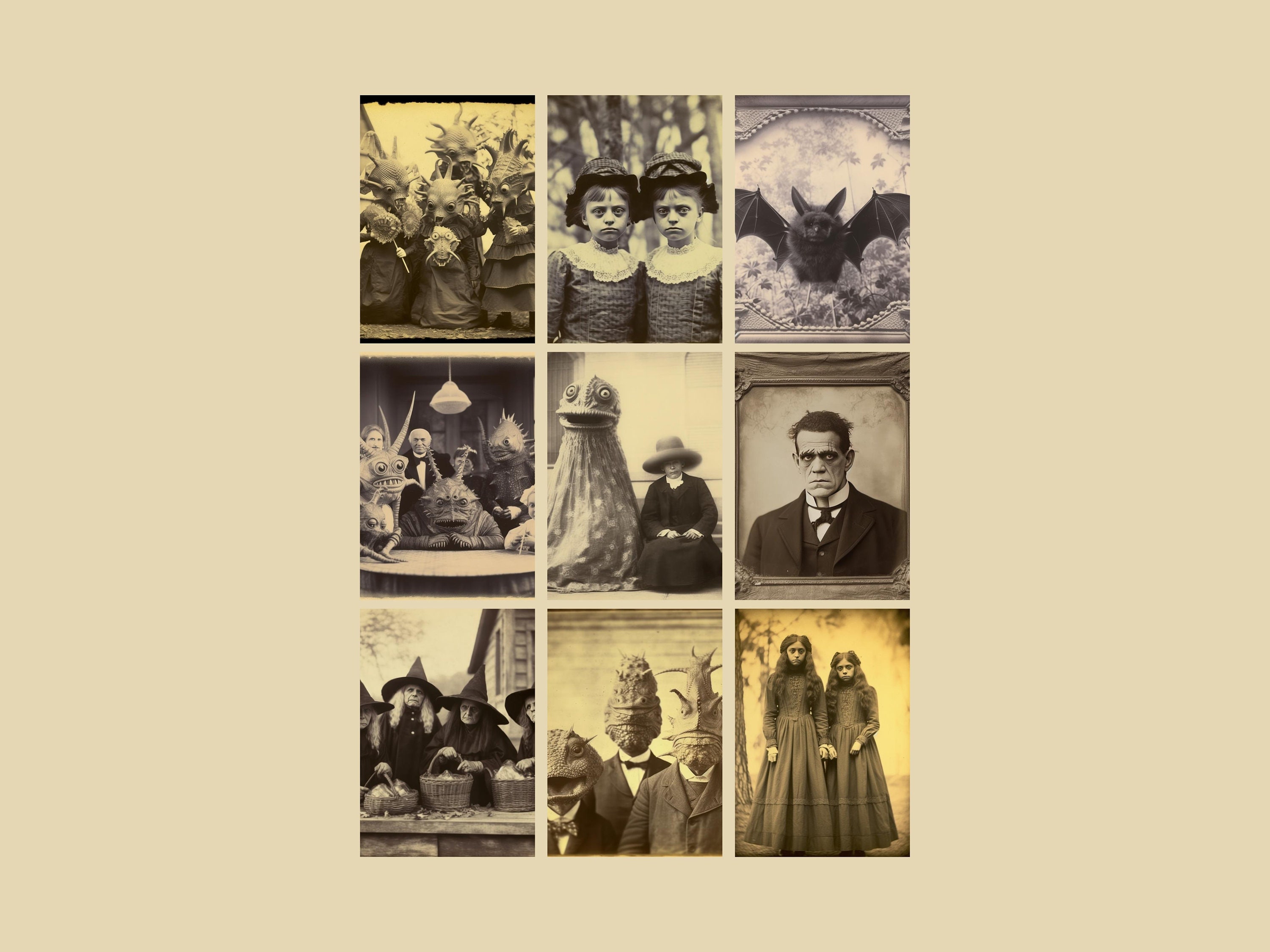 Cabinet of Curiosities Spooky Ephemera PRINTABLE Vintage Oddities ...