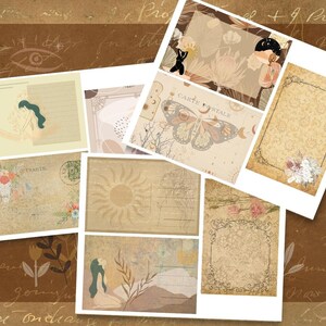BOHO Junk Journal Kit Boho Ephemera Pack BOHO Collage Sheets Scrapbook ...