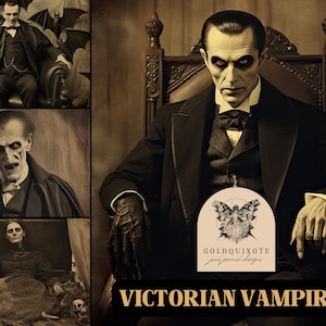 Victorian Vampires Vintage Photo Pack Creepy Ephemera PRINTABLE DIGITAL ...