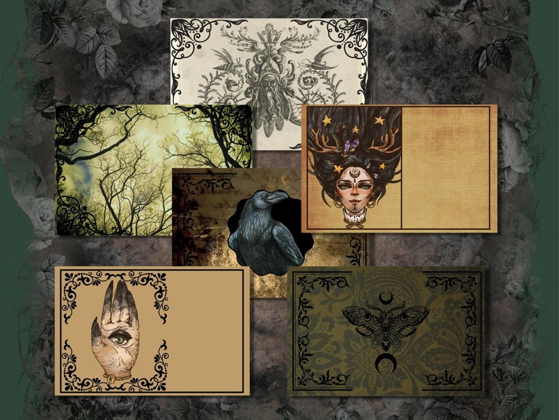 Occult Junk Journal Kit PRINTABLE Witch Ephemera Pack - Etsy