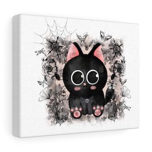 Lil Goth Kitty PNG Gothic Cat Art Halloween Goth Clipart Kitty Gothic T ...