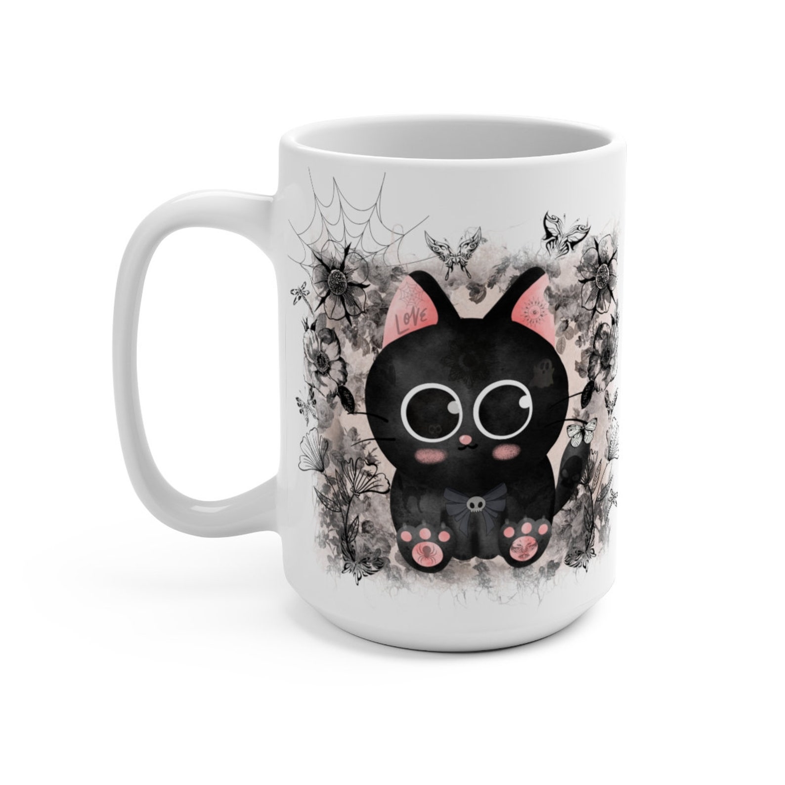 Lil Goth Kitty PNG Gothic Cat Art Halloween Goth Clipart Kitty Gothic T ...