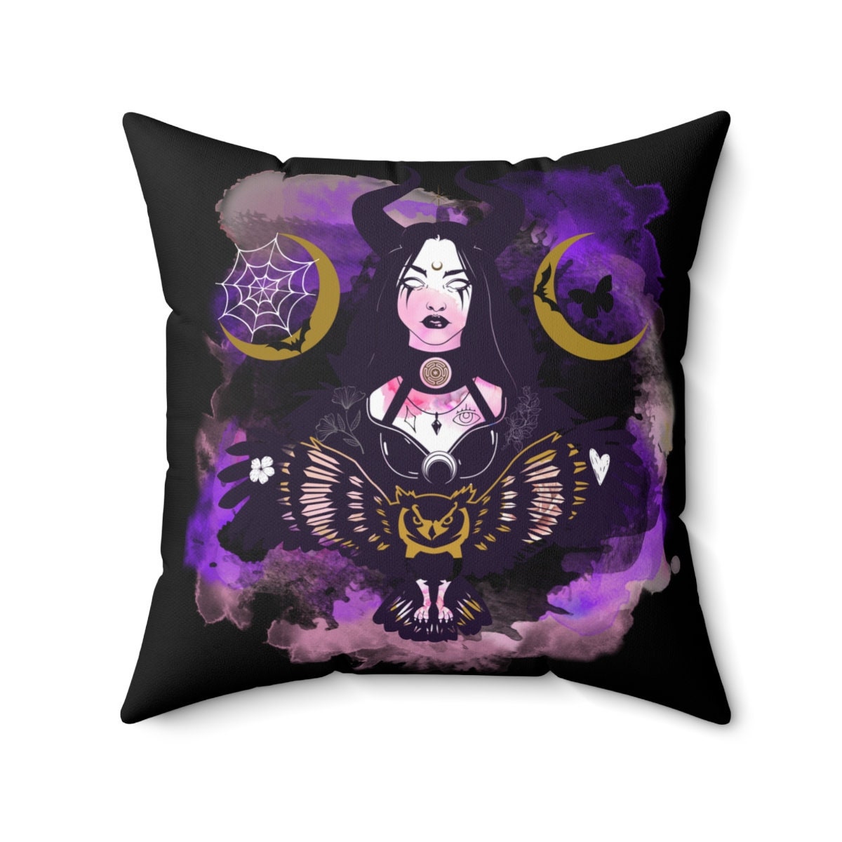 Dark Moon Goddess PNG Gothic Moon Art Fantasy Goth Clipart Moon Goddess ...