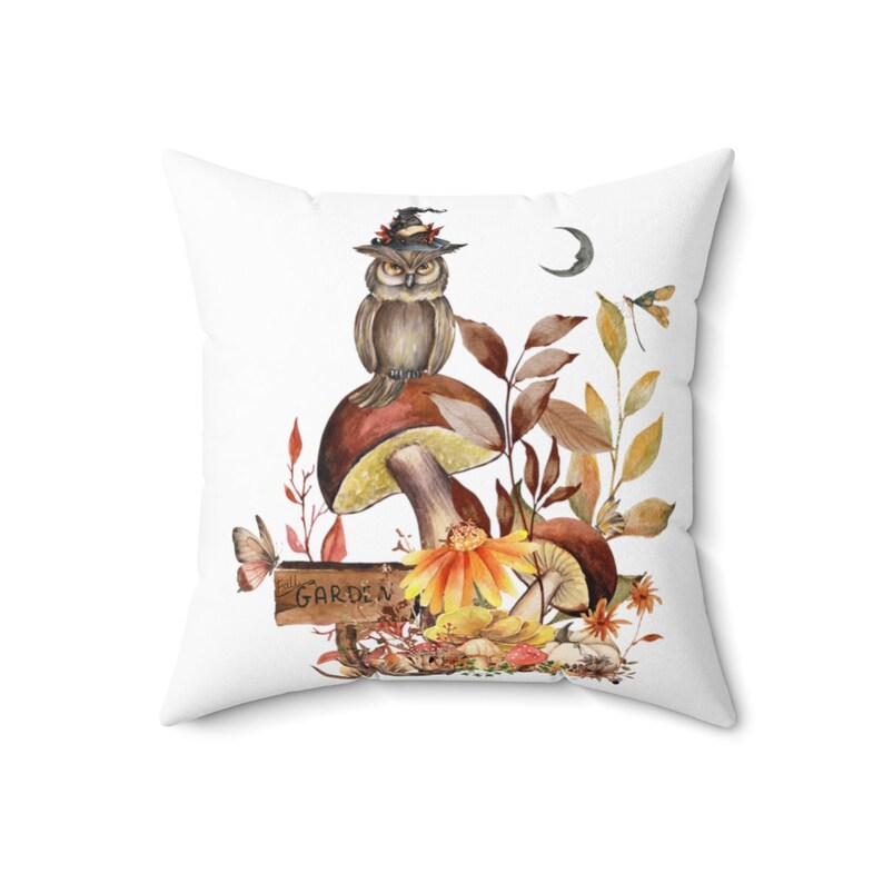 Fall Mushroom Garden Owl PNG Digital Download Wizard Owl Halloween ...