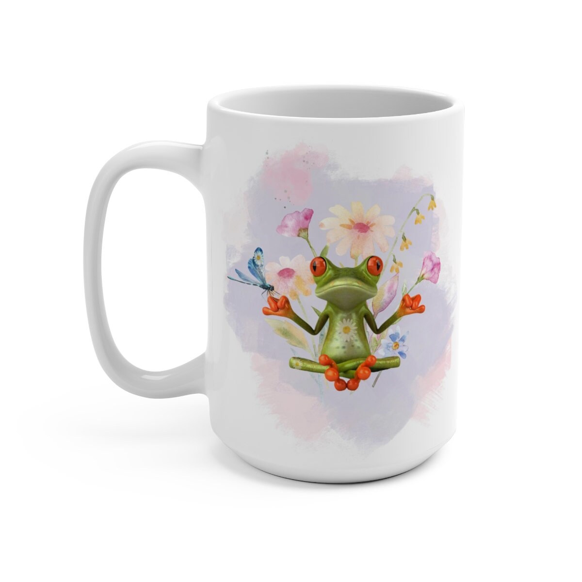 Zen Frog Digital Art Download Namaste Froggy PNG Cool Hippie Frog and ...