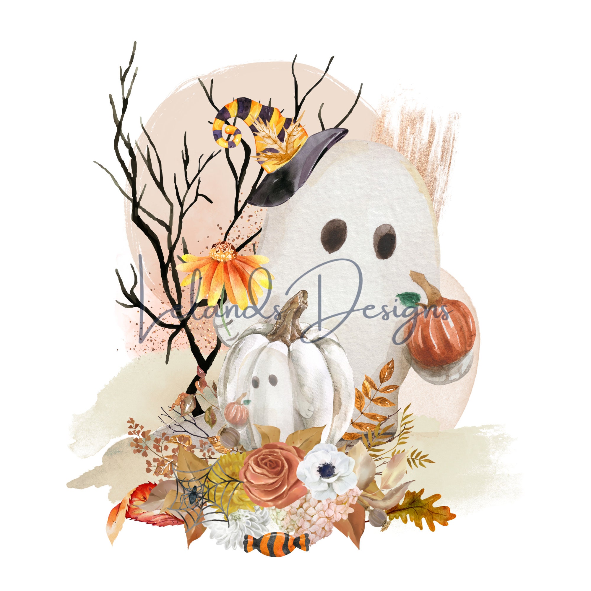 Autumn Spirit Digital PNG Download Ghost Clipart Halloween Ghost ...