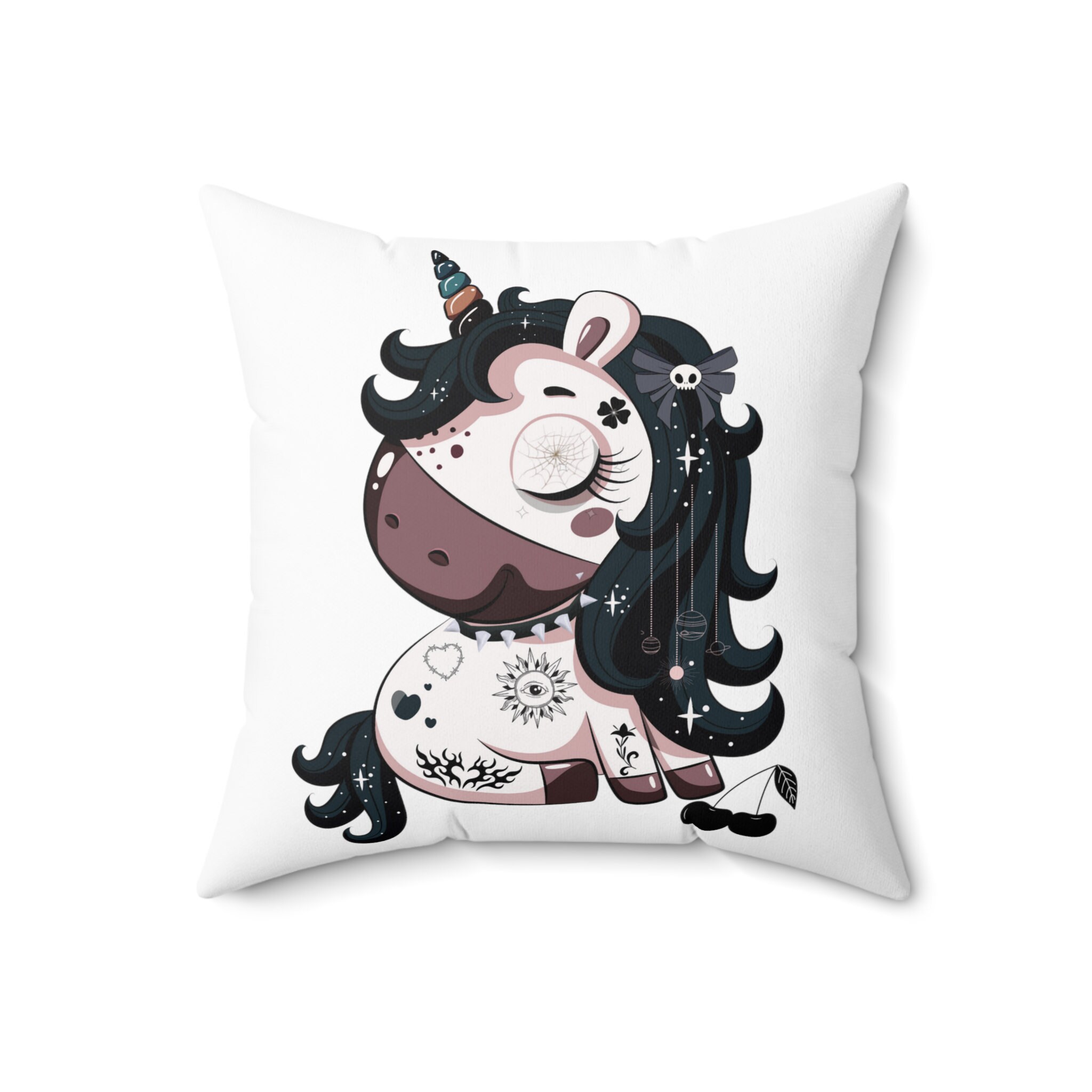 Bad Uni PNG Digital Download Gothic Art Goth Unicorn Clipart Dark Unicorn Cute Unicorn ...