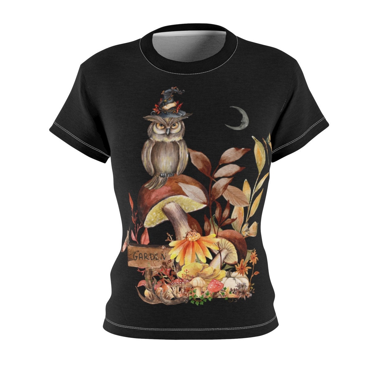 Fall Mushroom Garden Owl PNG Digital Download Wizard Owl Halloween ...