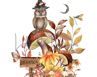 Fall Owl Clipart - Etsy