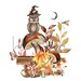 Fall Mushroom Garden Owl PNG Digital Download Wizard Owl Halloween ...