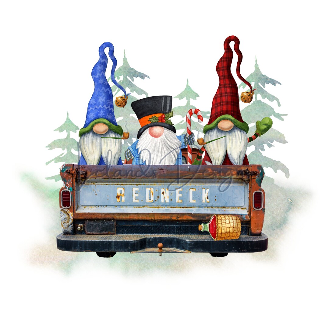 Redneck Christmas Gnomes Digital Download Holiday Gnome PNG Country ...