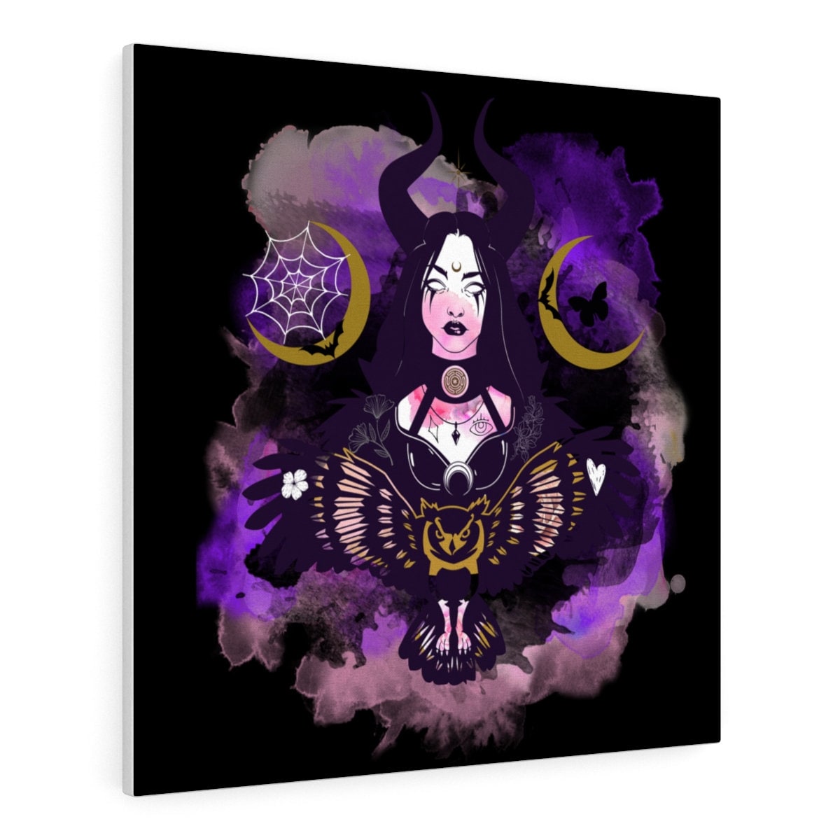 Dark Moon Goddess PNG Gothic Moon Art Fantasy Goth Clipart Moon Goddess ...