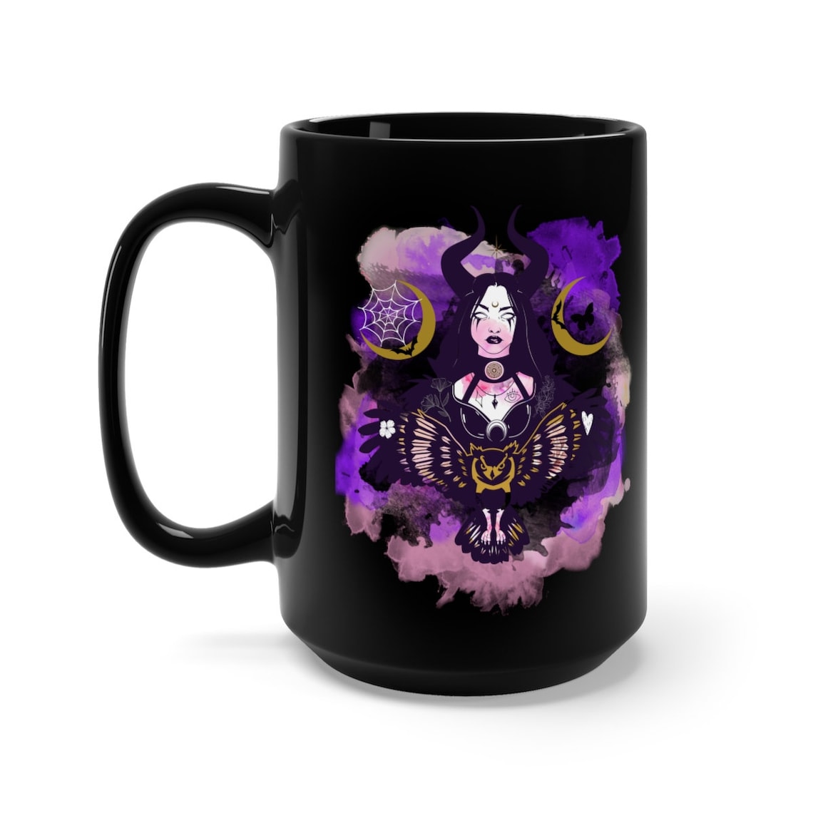 Dark Moon Goddess PNG Gothic Moon Art Fantasy Goth Clipart | Etsy