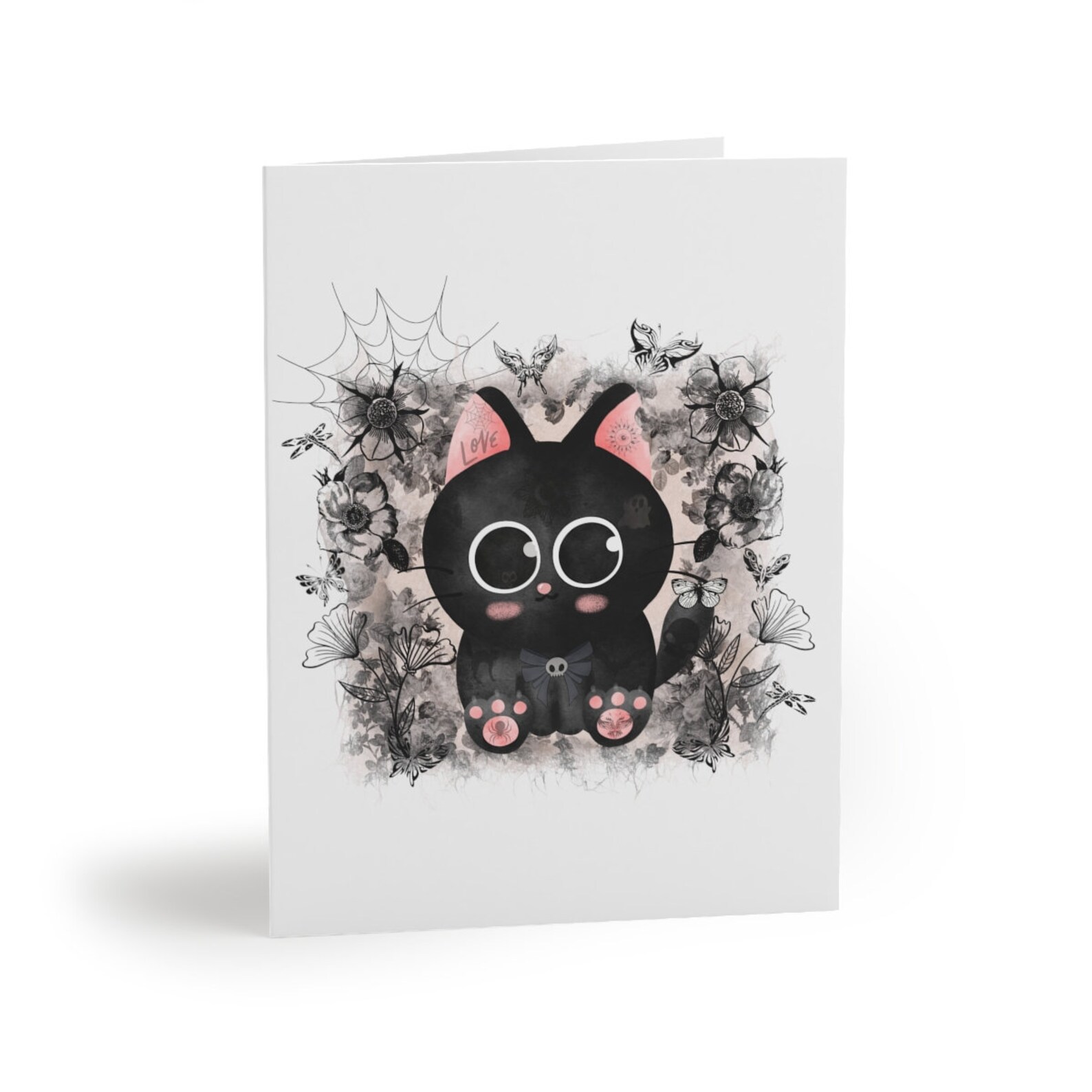 Lil Goth Kitty PNG Gothic Cat Art Halloween Goth Clipart Kitty Gothic T ...