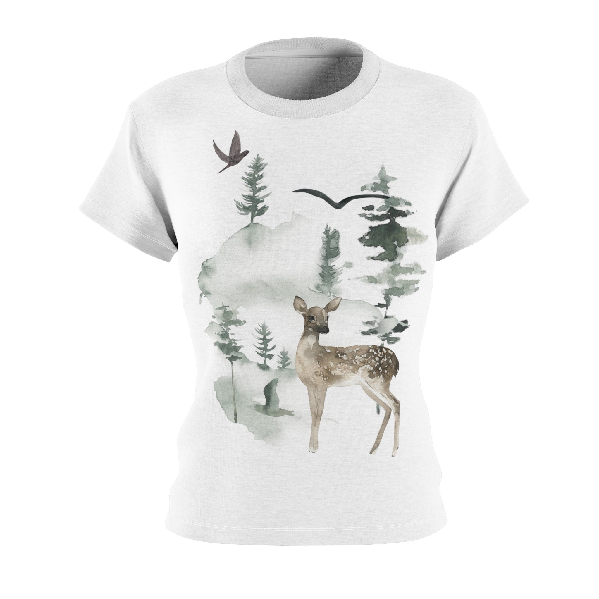 Woodland Doe PNG Digital Download Watercolor Deer Forest Clipart Doe ...