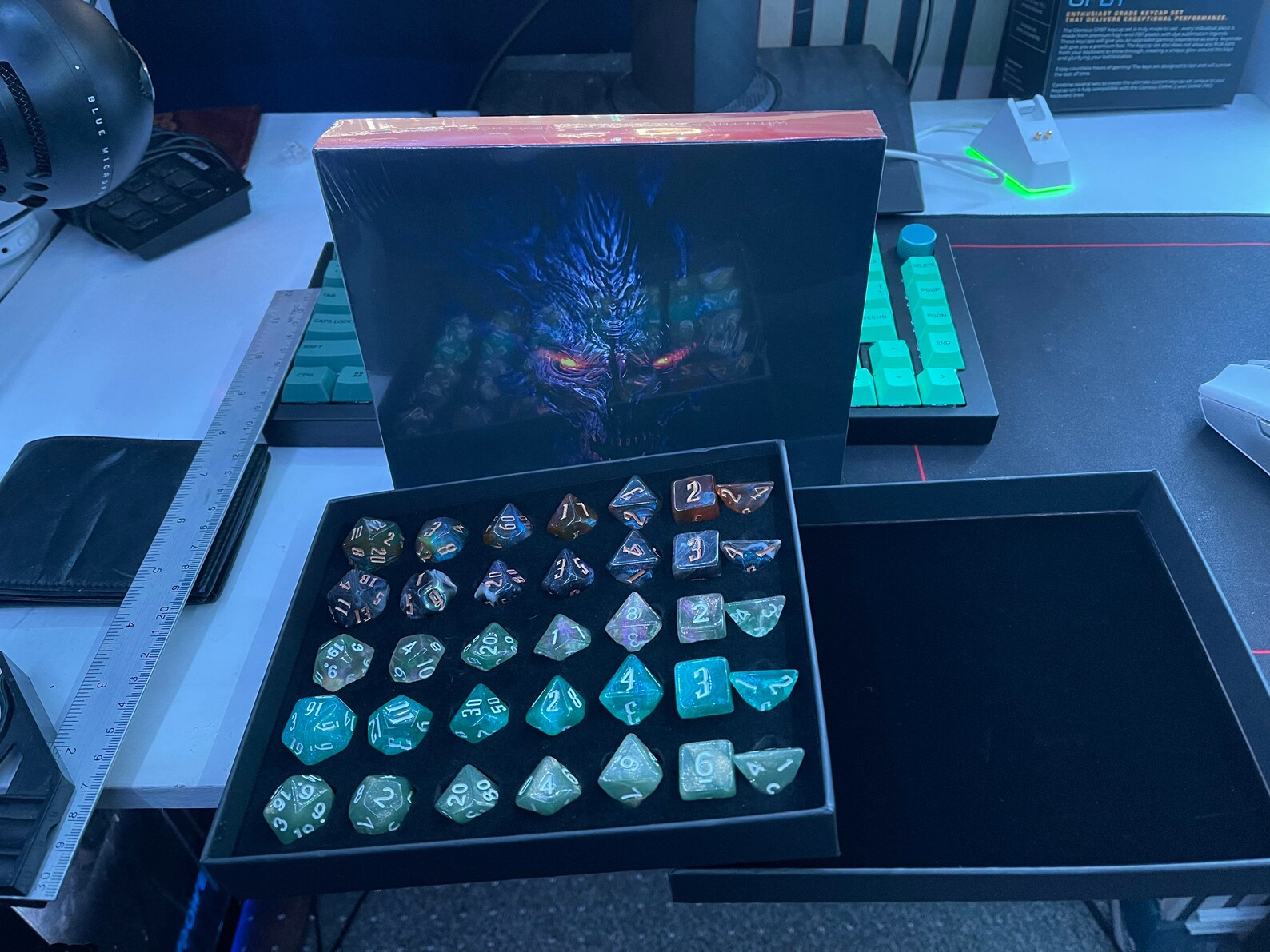 DEMON Dice Metal Dice Set Dungeons and Dragons Role | Etsy