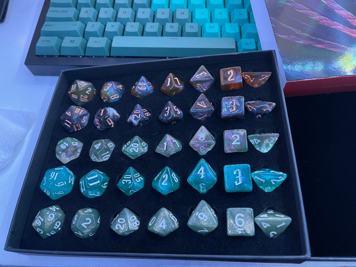 DEMON Dice Metal Dice Set Dungeons and Dragons Role | Etsy