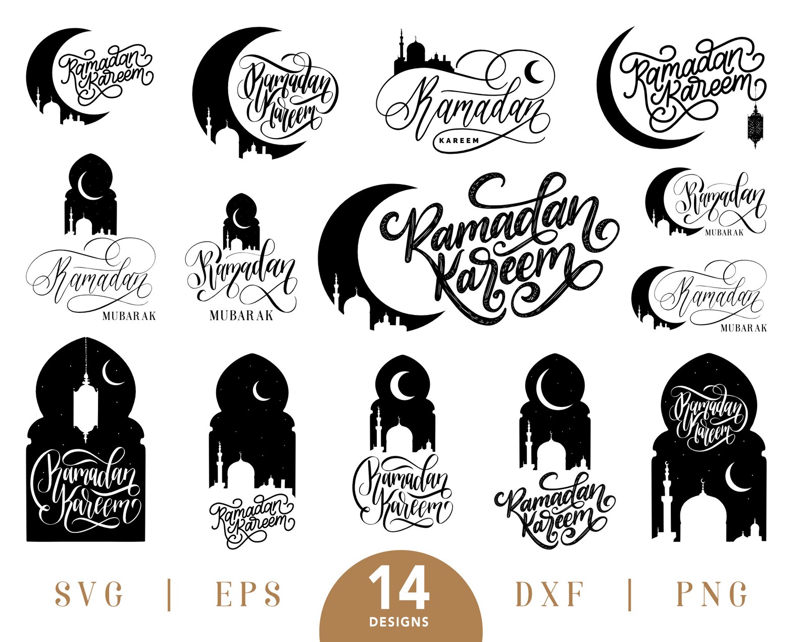 Ramadan Kareem SVG Bundle, Ramadan Mubarak Svg, Ramadan Svg, Eid ...