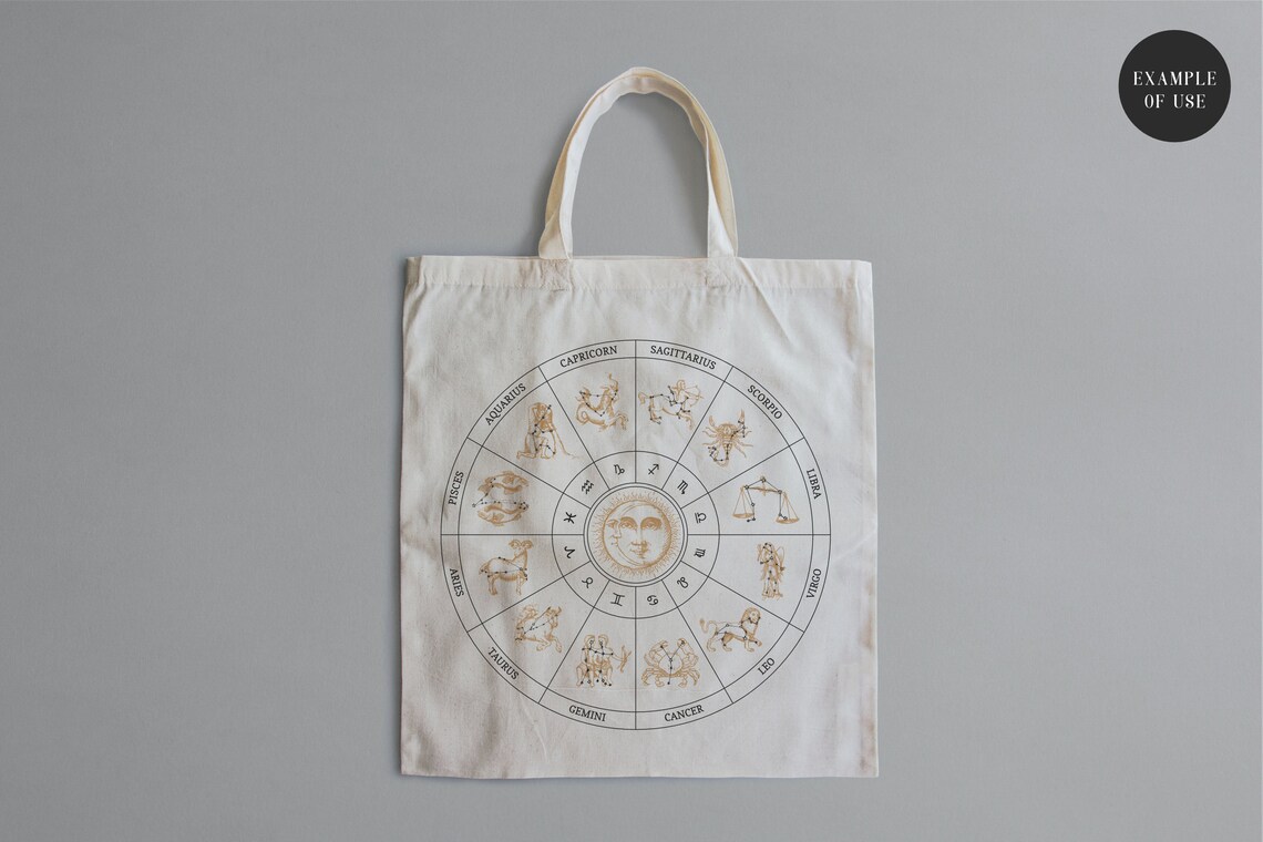 Zodiac Wheel, Horoscope Signs, Astrology Symbols, Star Constellation ...