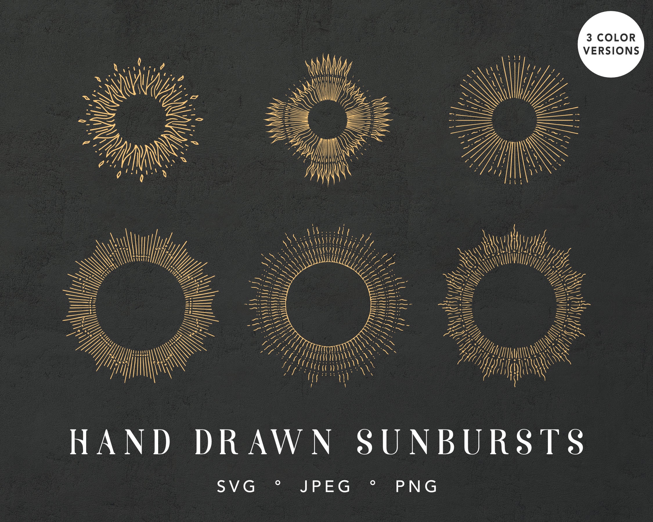 Sunburst Png, Sunburst Clipart Svg, Sun Ray Svg, Vintage Sunbursts ...