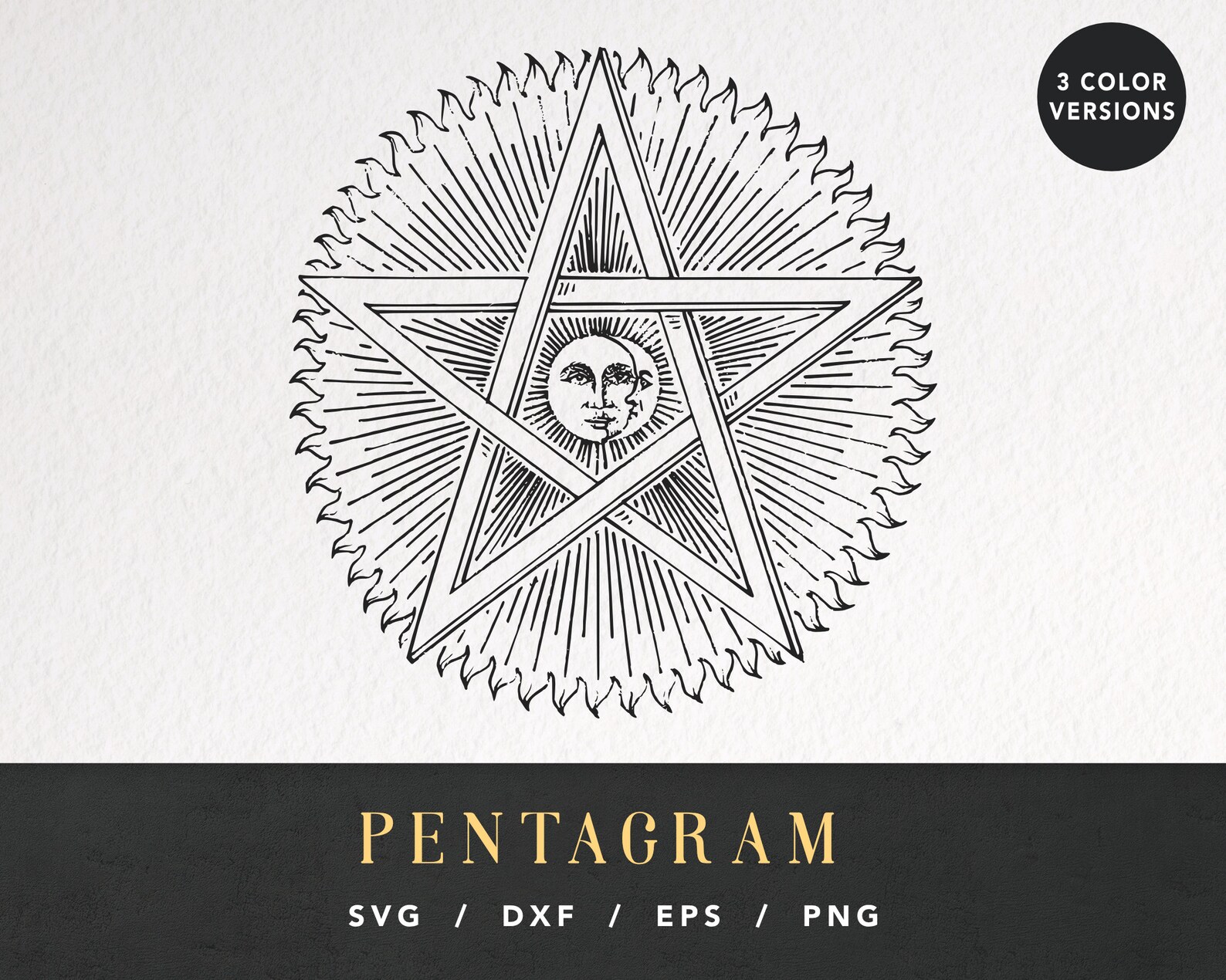 Pentagram Svg, Pentacle SVG, Pagan Magic SVG, Pagan Symbols Svg ...
