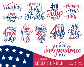 4th July SVG Bundle Independence Day Svg 4th of July SVG - Etsy