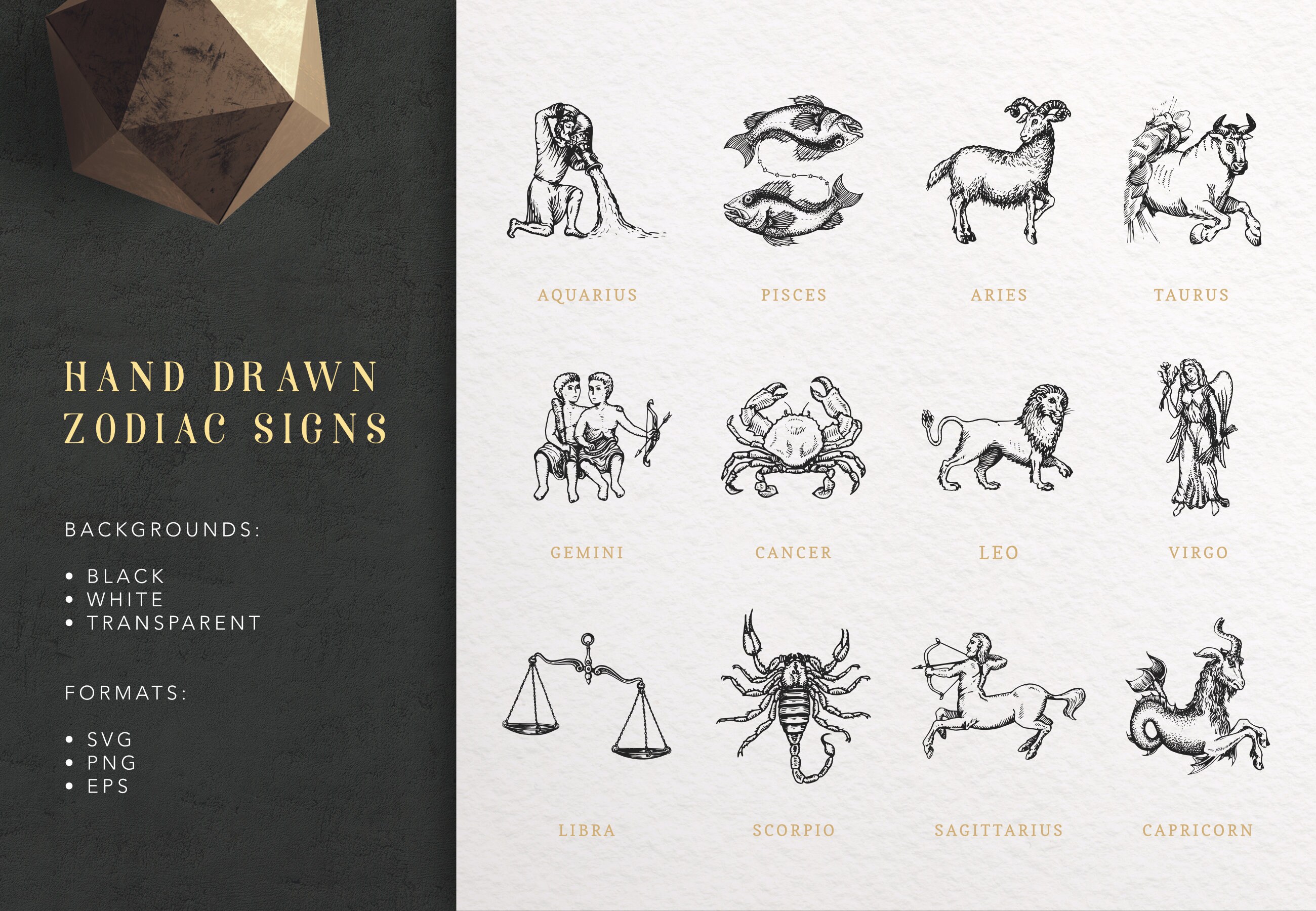 Zodiac Sings Bundle SVG, Zodiac Constellation Svg, Zodiac Sign PNG ...
