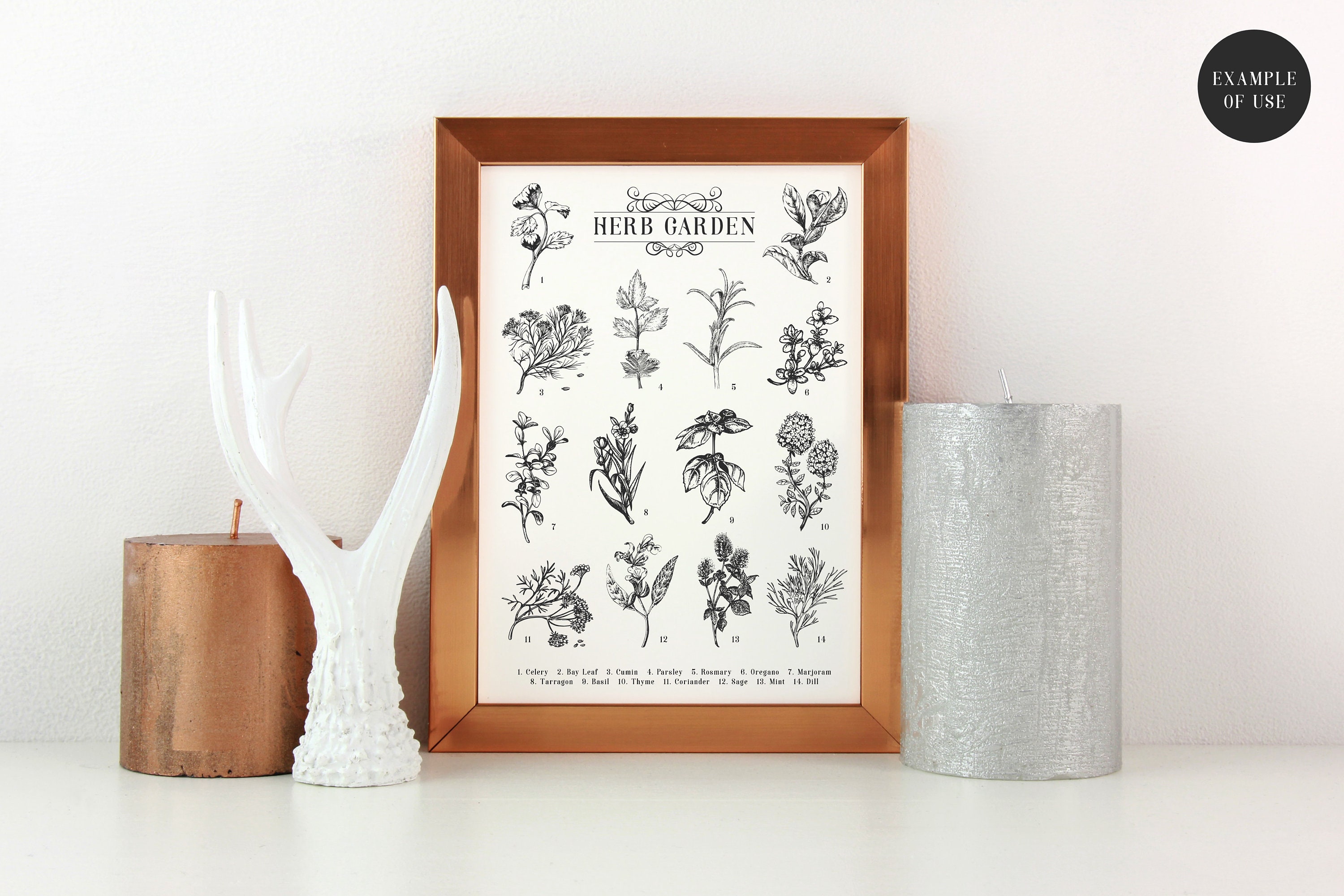 Herb Garden, Herbs Svg, Farmhouse Decor With Rosemary, Thyme Svg, Herbs ...