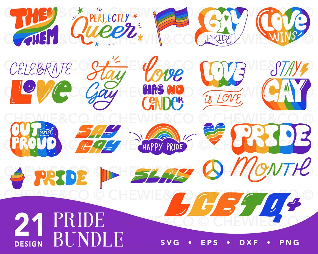 Gay Pride Svg Bundle, Say Gay Svg, Pride Svg, Lgbtq Svg, Rainbow Svg ...