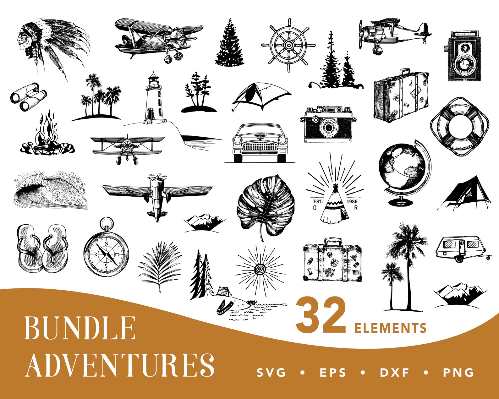 Adventure Svg Bundle, Beach Svg, Lake Svg, Summer Png, Vacay Mode Svg ...
