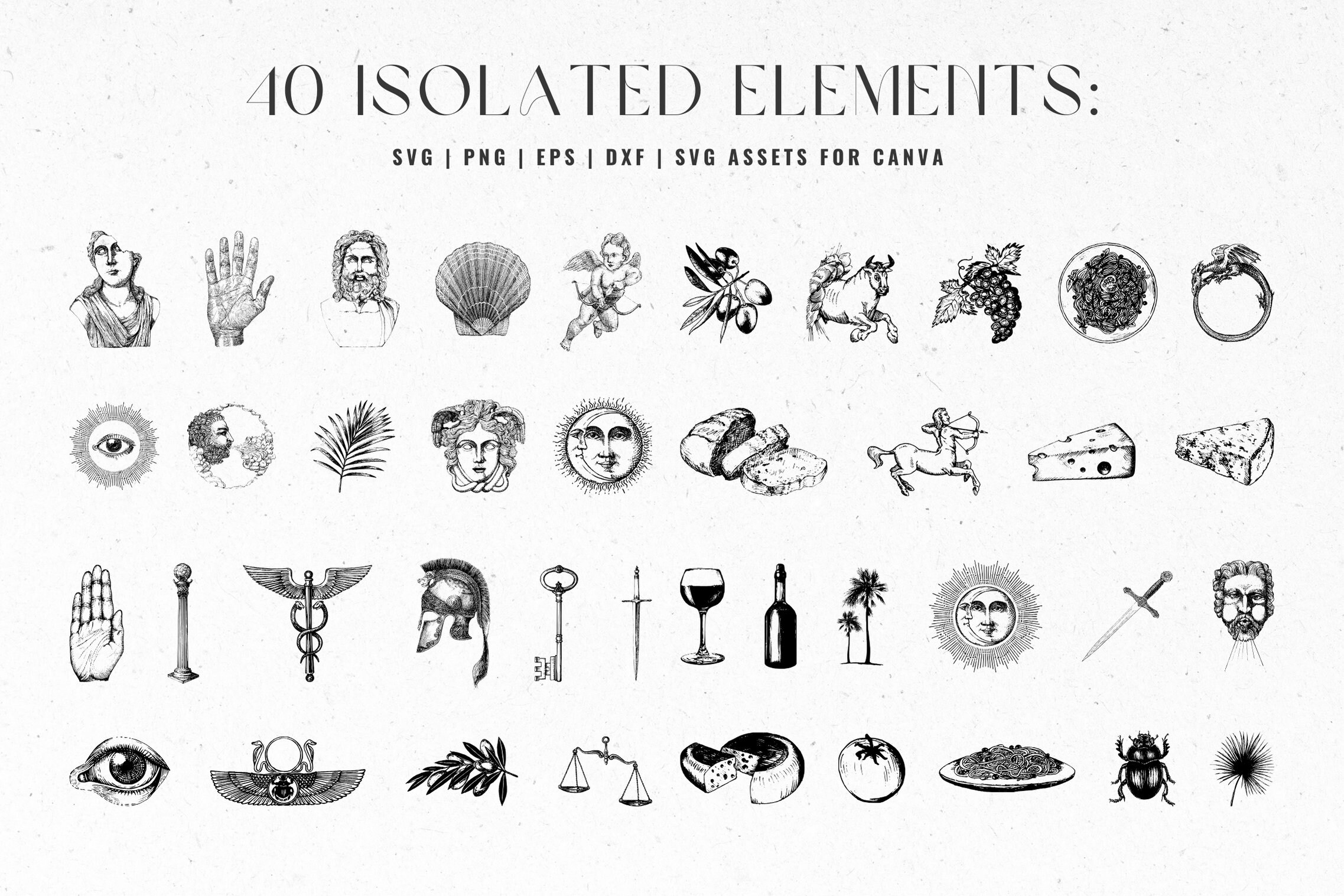 Ancient Greek Mythology Bundle, Ancient Greek Art Poster, Ancient Rome ...