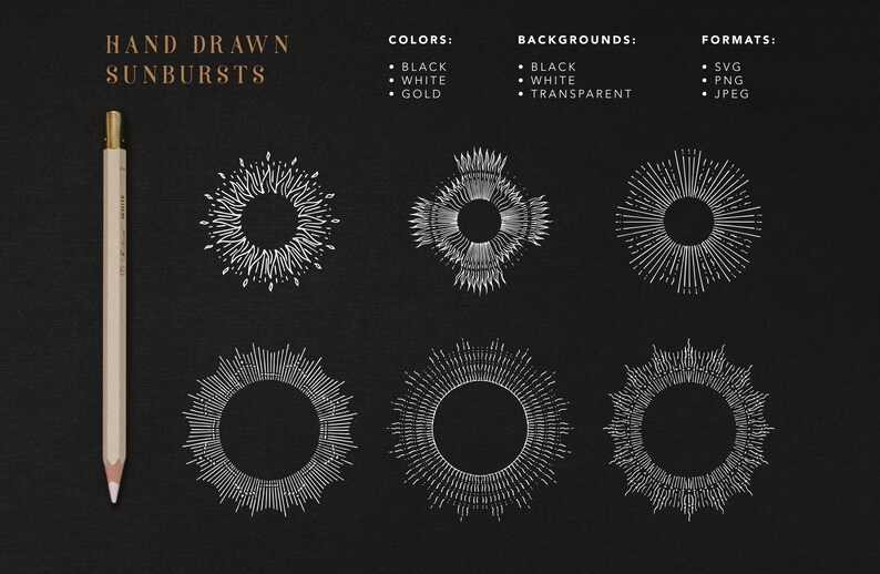Sunburst Png, Sunburst Clipart Svg, Sun Ray Svg, Vintage Sunbursts ...