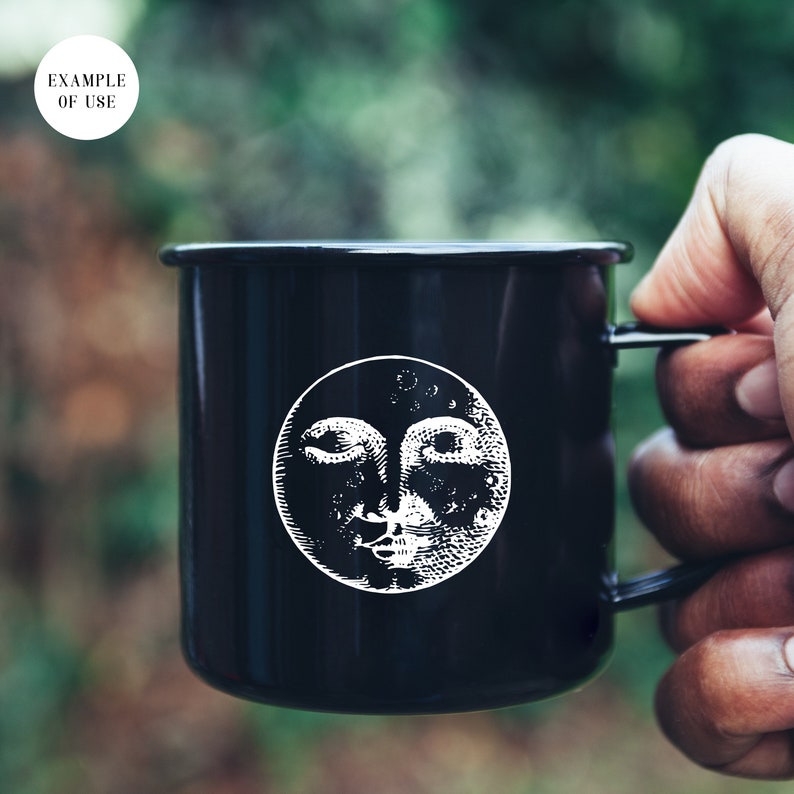 Moon SVG, Celestial Svg, Moon Face, Moonface, File for Cricut, Mystical ...