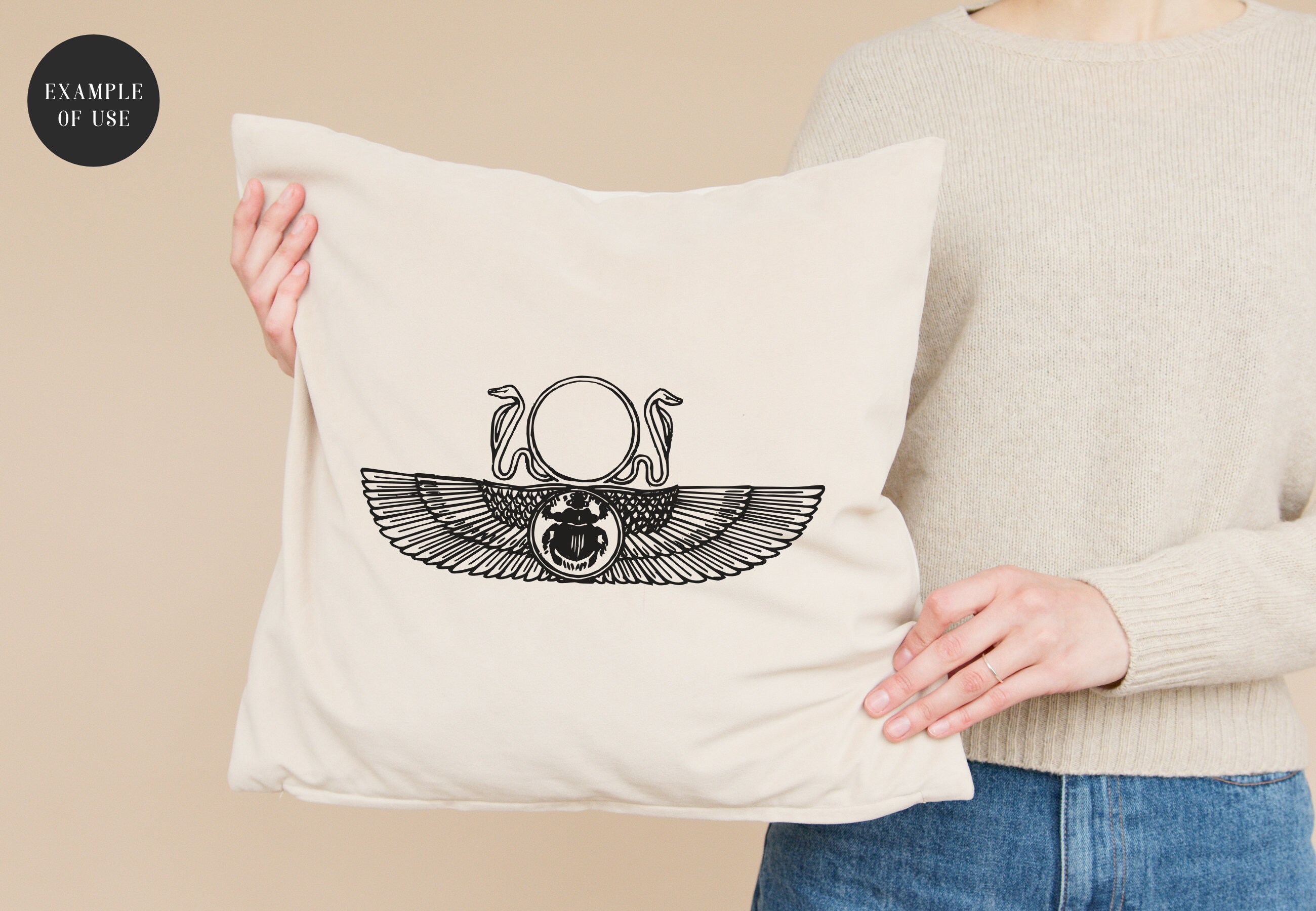 Winged Sun Disc Svg, Sun With Wings, Egyptian Outspread Falcon Wings ...