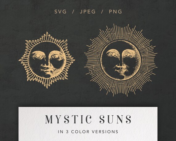 Sun Png Mystical Sun Svg Mystic Sun Logo Celestial Svg - Etsy