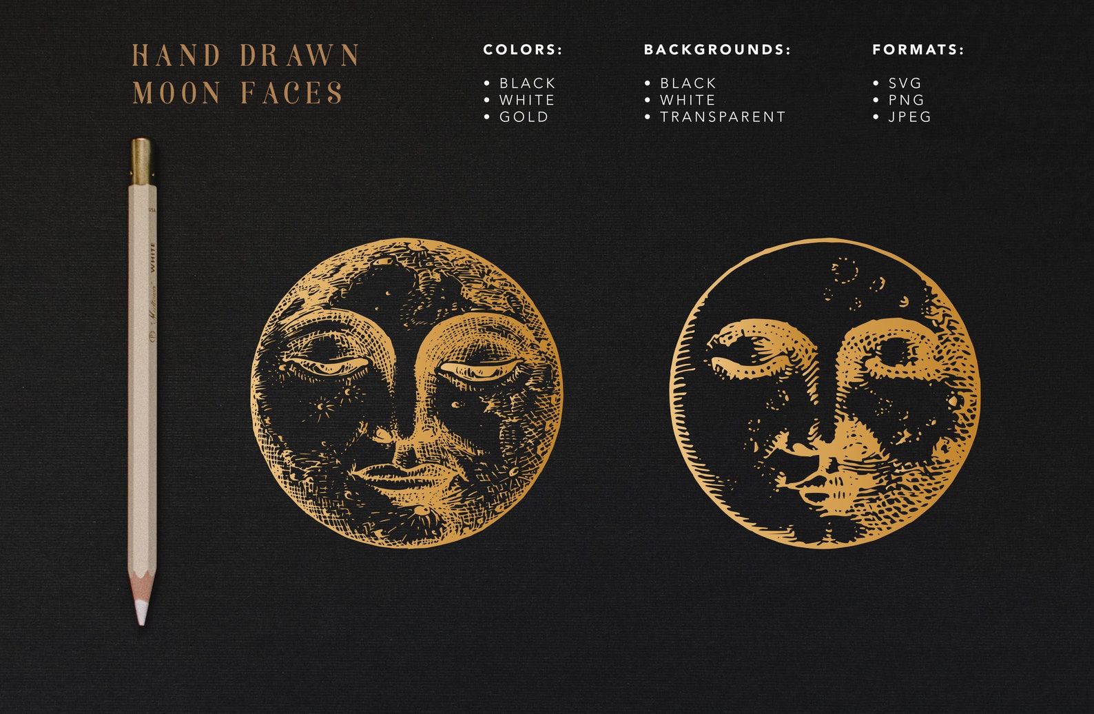 Moon SVG, Celestial Svg, Moon Face, Moonface, File for Cricut, Mystical ...