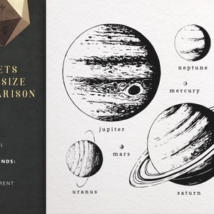 Planets PNG, SVG, Cricut Cut Files, Silhouette Files, Space Art, Solar ...