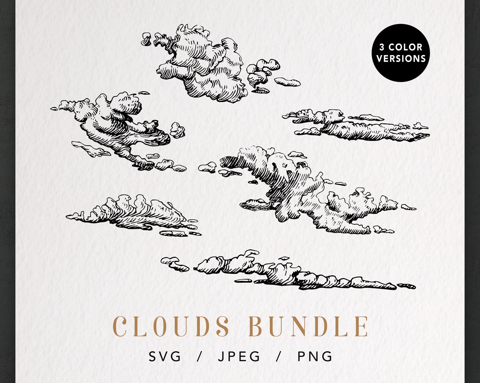 Clouds Png | Cloud Bundle Svg | Cloud Clipart | Clouds SVG | Fluffy ...