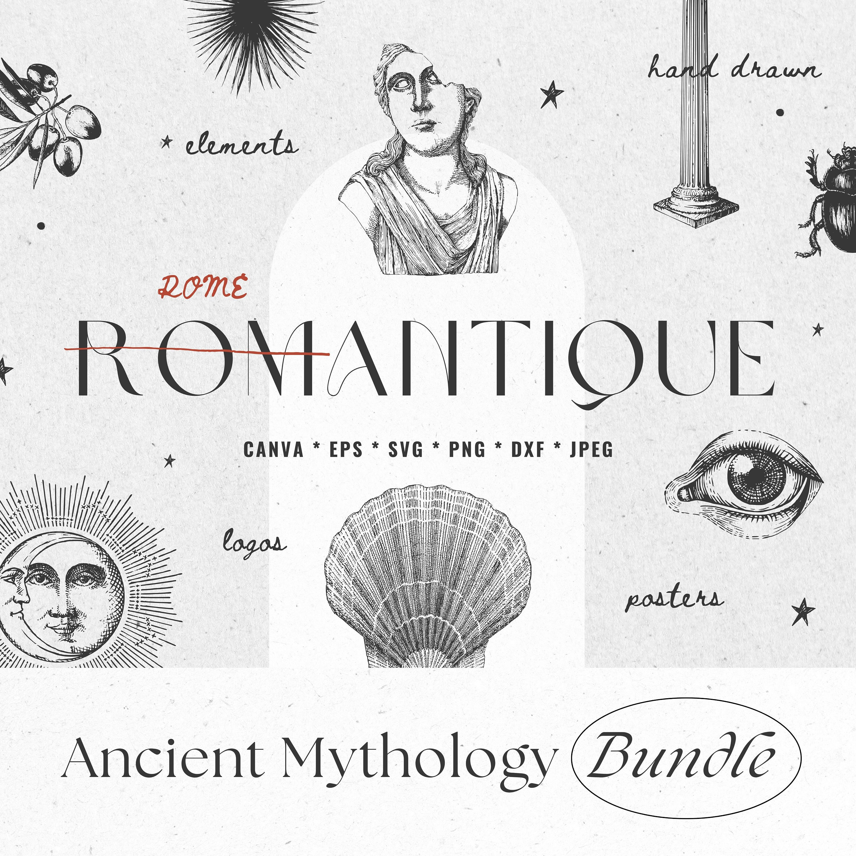 Ancient Greek Mythology Bundle, Ancient Greek Art Poster, Ancient Rome ...