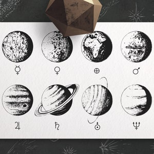 Planets PNG, SVG, Space Poster, Cricut Cut Files, Space Gifts ...