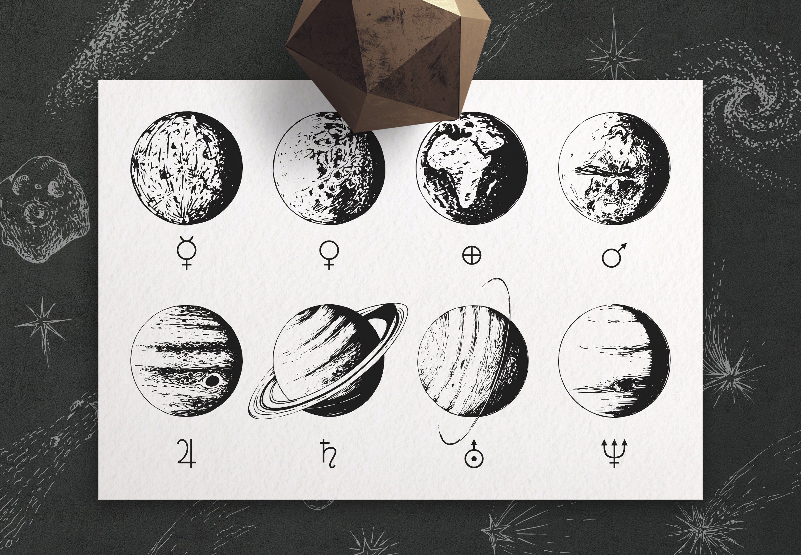 Planets PNG, SVG, Space Poster, Cricut Cut Files, Space Gifts ...